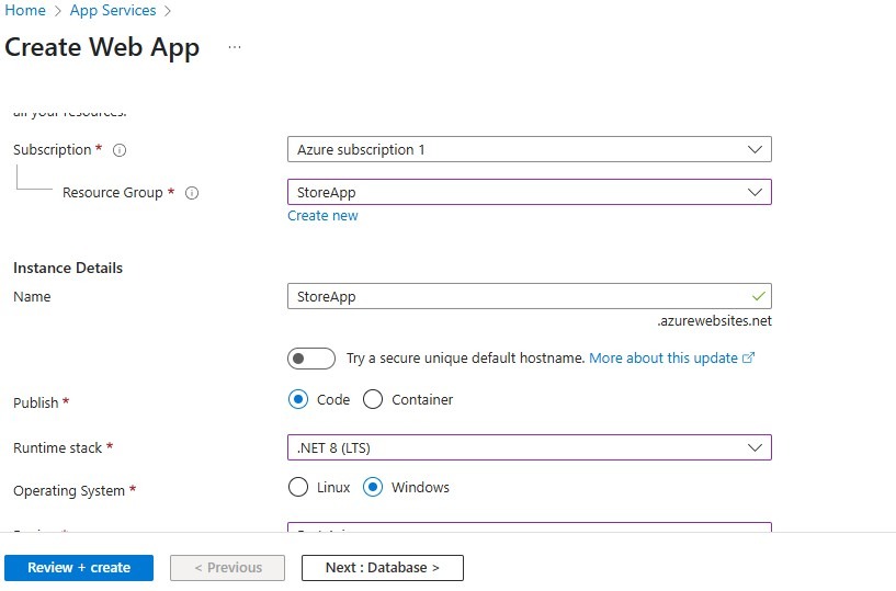 Deployment Slot in Azure Web App Service